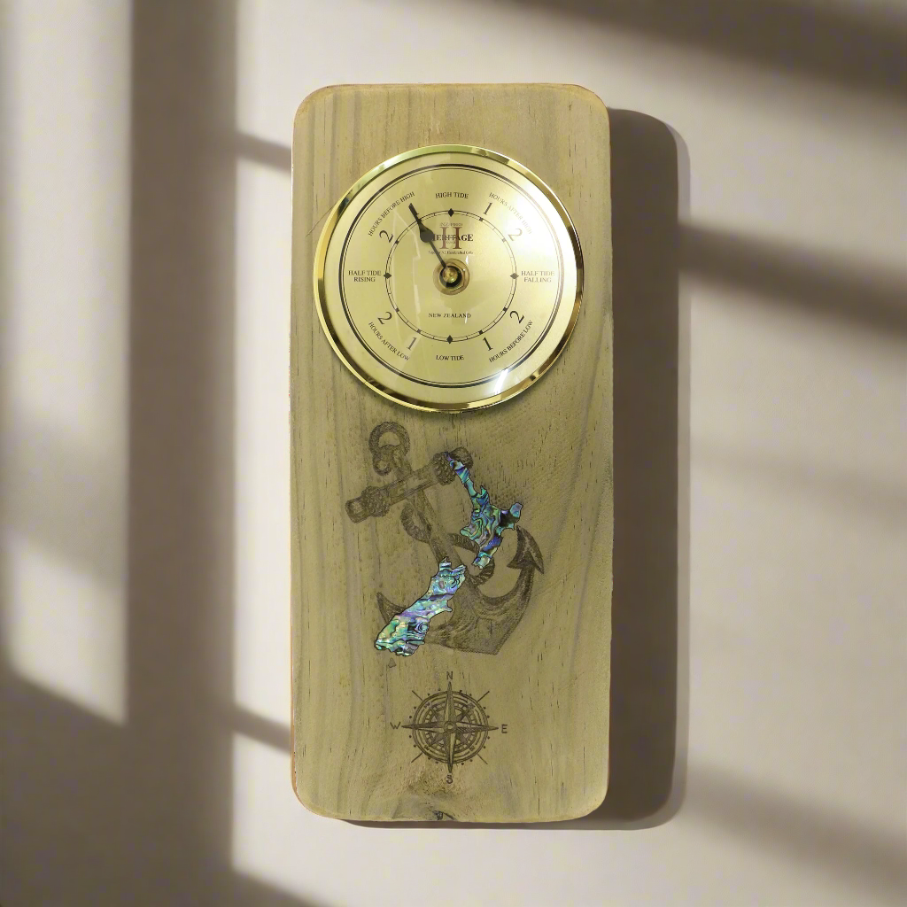 RECYCLEWOOD TIDE CLOCK – Ocean Shell Studios
